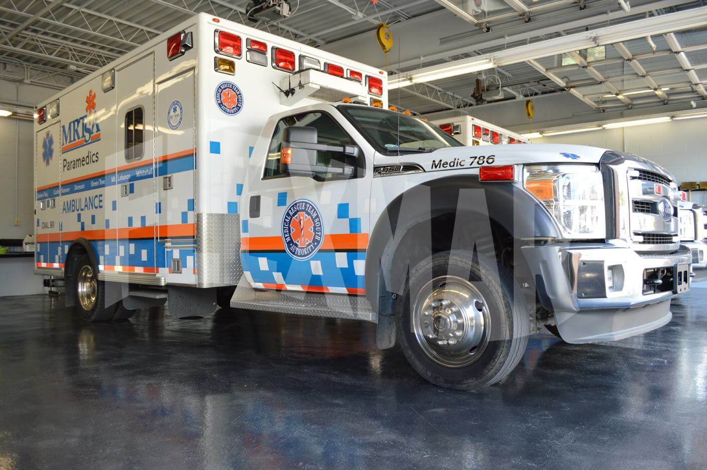 EMS Station Variegate Flooring - Flexmar Polyaspartic